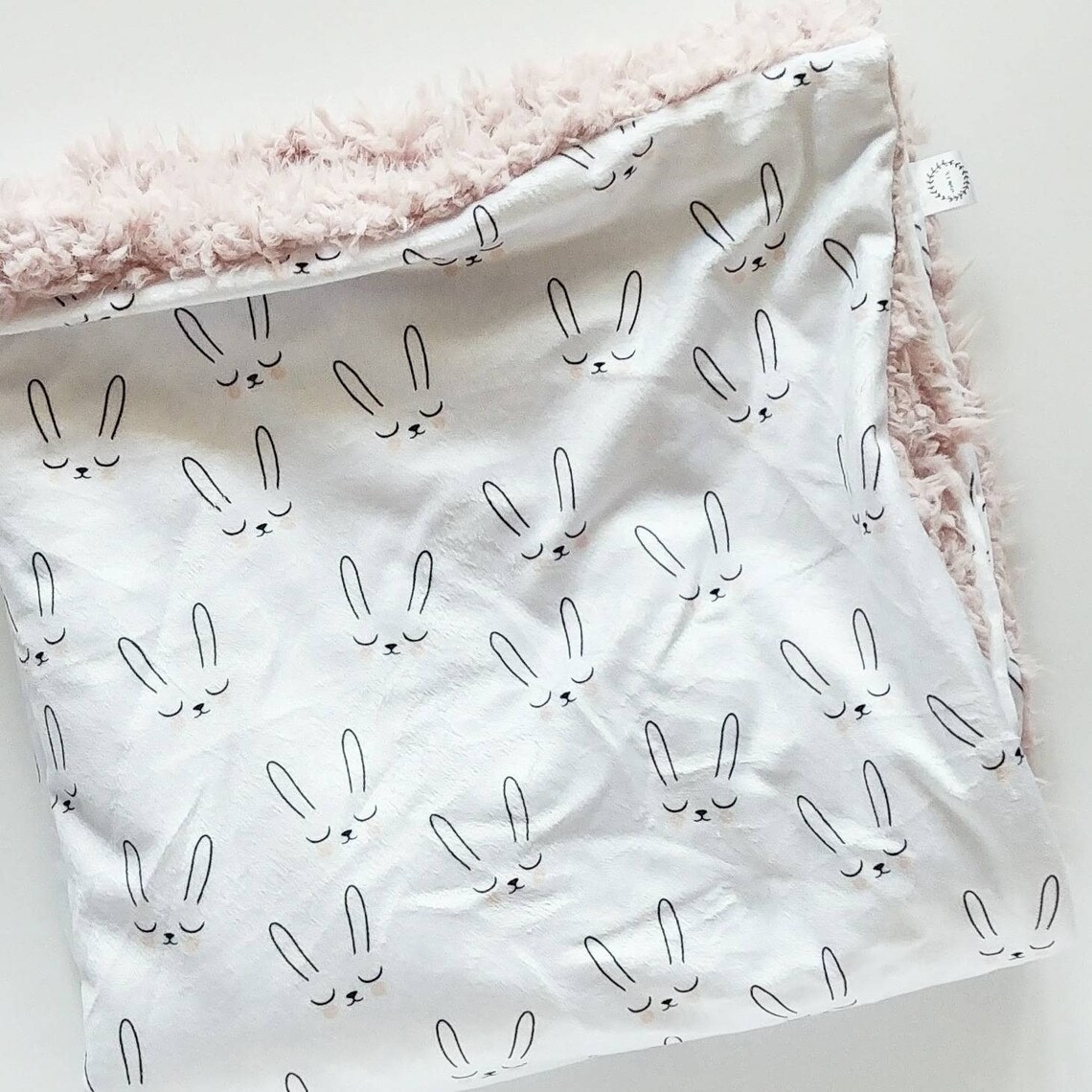 Bunny Baby Blanket Rabbit Baby Blanket Minky Baby Blanket | Etsy