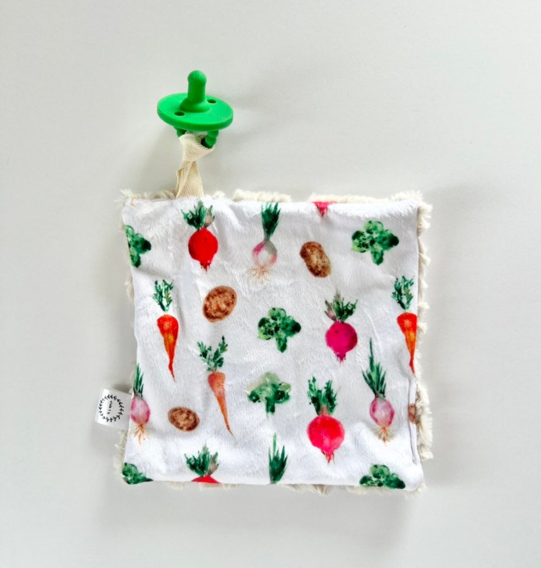 Paci Mini Easter Pacifier Mini Bink Mini Mini Lovey Mini Sensory Mini Faux Fur Carrot