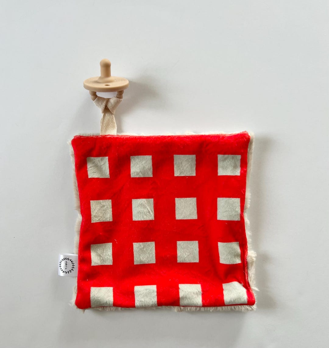 Paci Mini, Red Check Pacifier Mini, Bink Mini, Mini Lovey, Mini ...