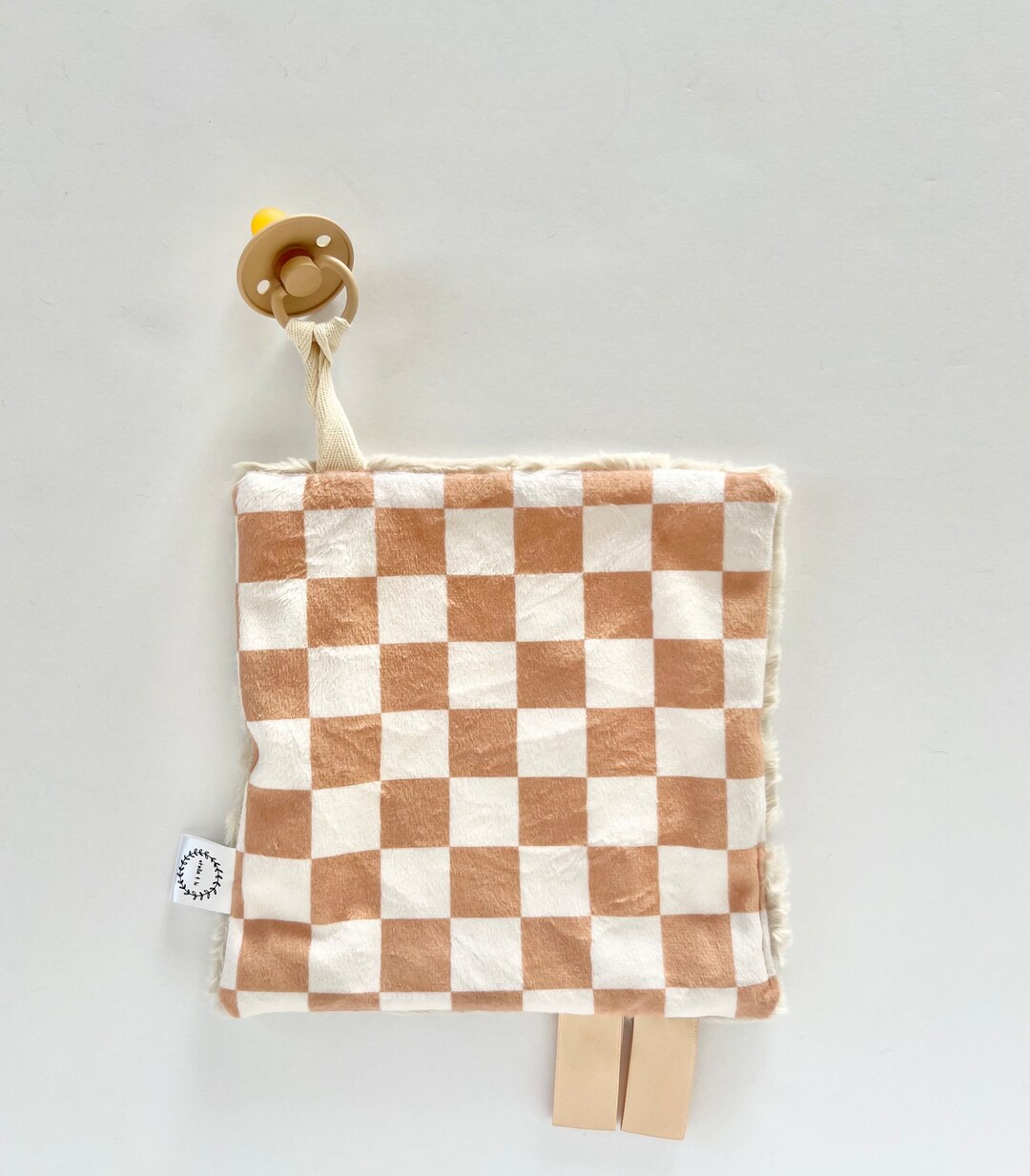 Paci Mini Pacifier Mini Bink Mini Mini Lovey Mini Sensory Mini Faux Fur Beige Ivory