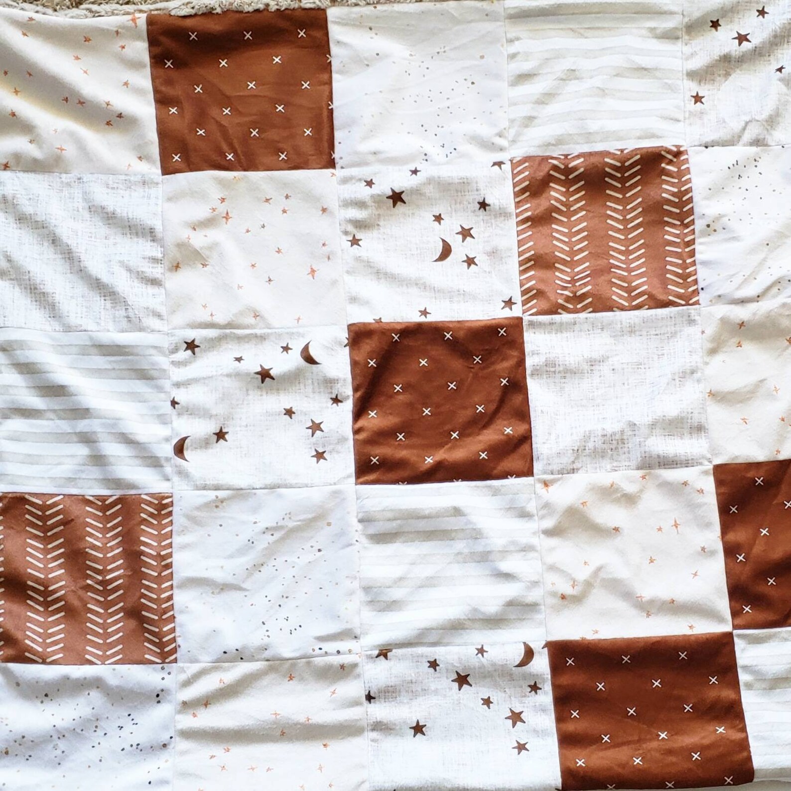 Introducing the rowan Pieced Baby Blanket Minky - Etsy