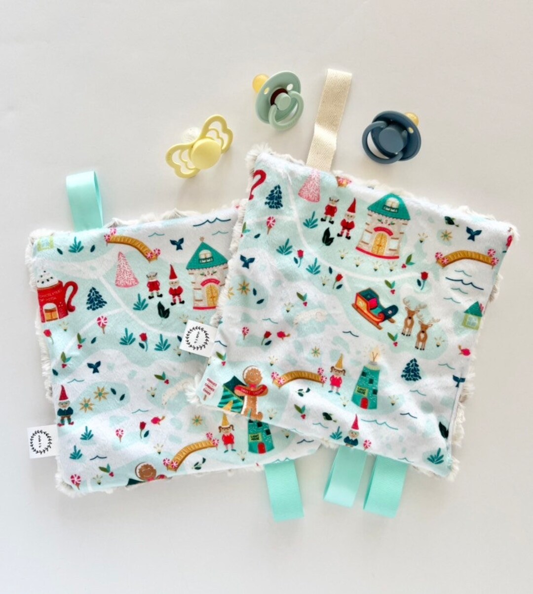 Paci And Crinkle Mini Set Pacifier Mini Bink Mini Mini Lovey Etsy