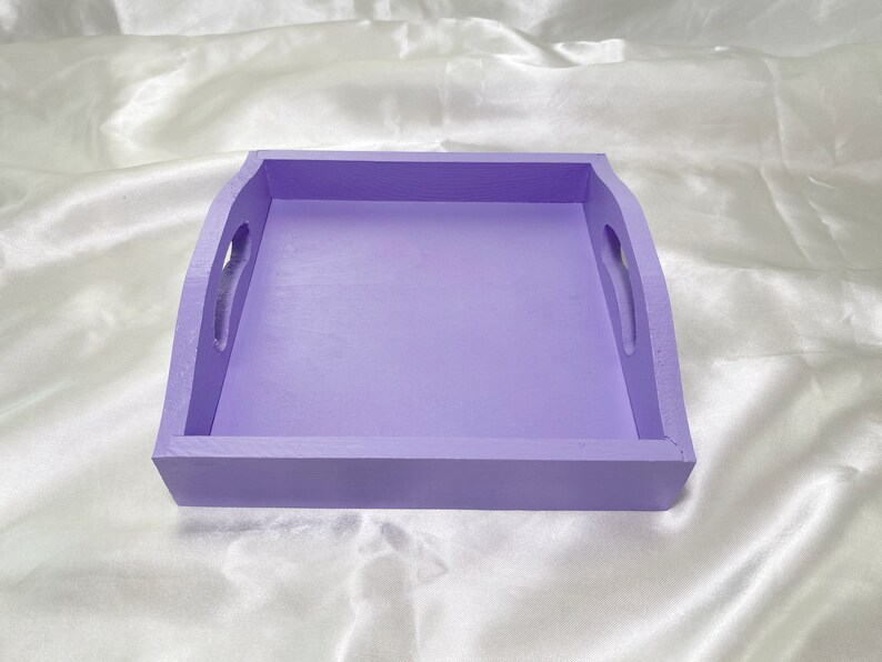 Small Wooden Pastel Tray Coffee Table / Catchall Tray - Etsy