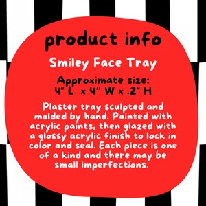 Funky Smiley Face Jewelry Tray, Ring Dish, Catch All Tray, Trinket Dish ...