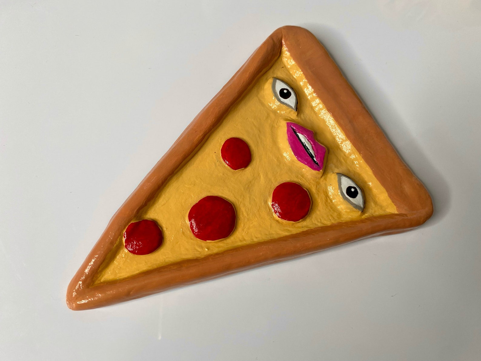 Funky Pizza Jewelry Tray, Ring / Trinket Dish, Catch All Tray, Vanity ...