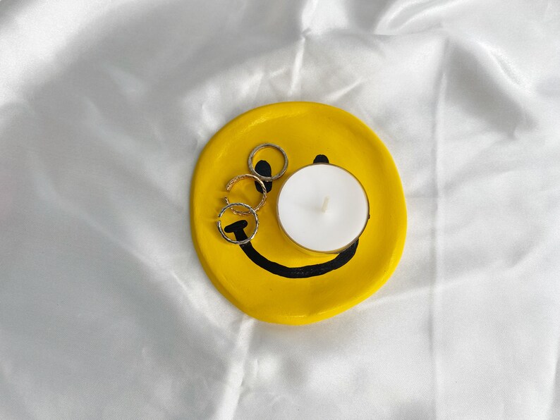 Funky Smiley Face Jewelry Tray Ring Dish Catch All Tray - Etsy