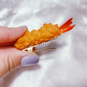 Fried Shrimp Hair Clip - Cute Seafood Alligator Hair Clips - Kawaii ...