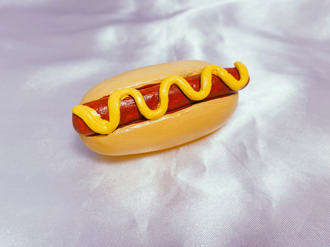 Hot Dog Fridge Magnet - Small Funky Hot Dog Refrigerator Magnet ...
