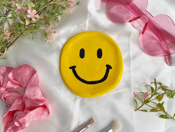 Funky Smiley Face Jewelry Tray Ring Dish Catch All Tray - Etsy
