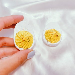 Deviled Egg Fridge Magnet - Small Funky Egg Refrigerator Magnet ...