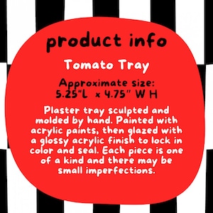 Funky Tomato Jewelry Tray, Ring / Trinket Dish, Valet Tray, Catch All ...