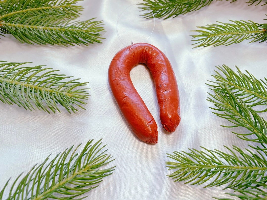 Kielbasa Ornament - Small Funky Sausage Meat Hanging Accessory ...