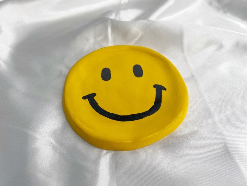 Funky Smiley Face Jewelry Tray Ring Dish Catch All Tray - Etsy
