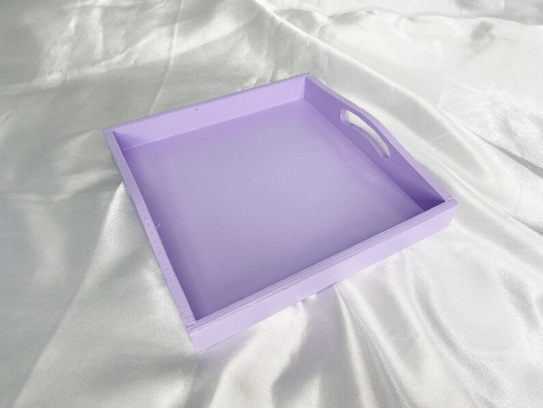 Small Wooden Pastel Tray Coffee Table / Catchall Tray - Etsy