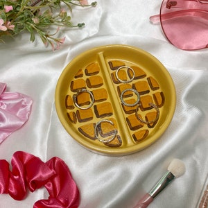 Funky Waffle Jewelry Tray, Ring Dish, Catch All Tray, Trinket Dish ...