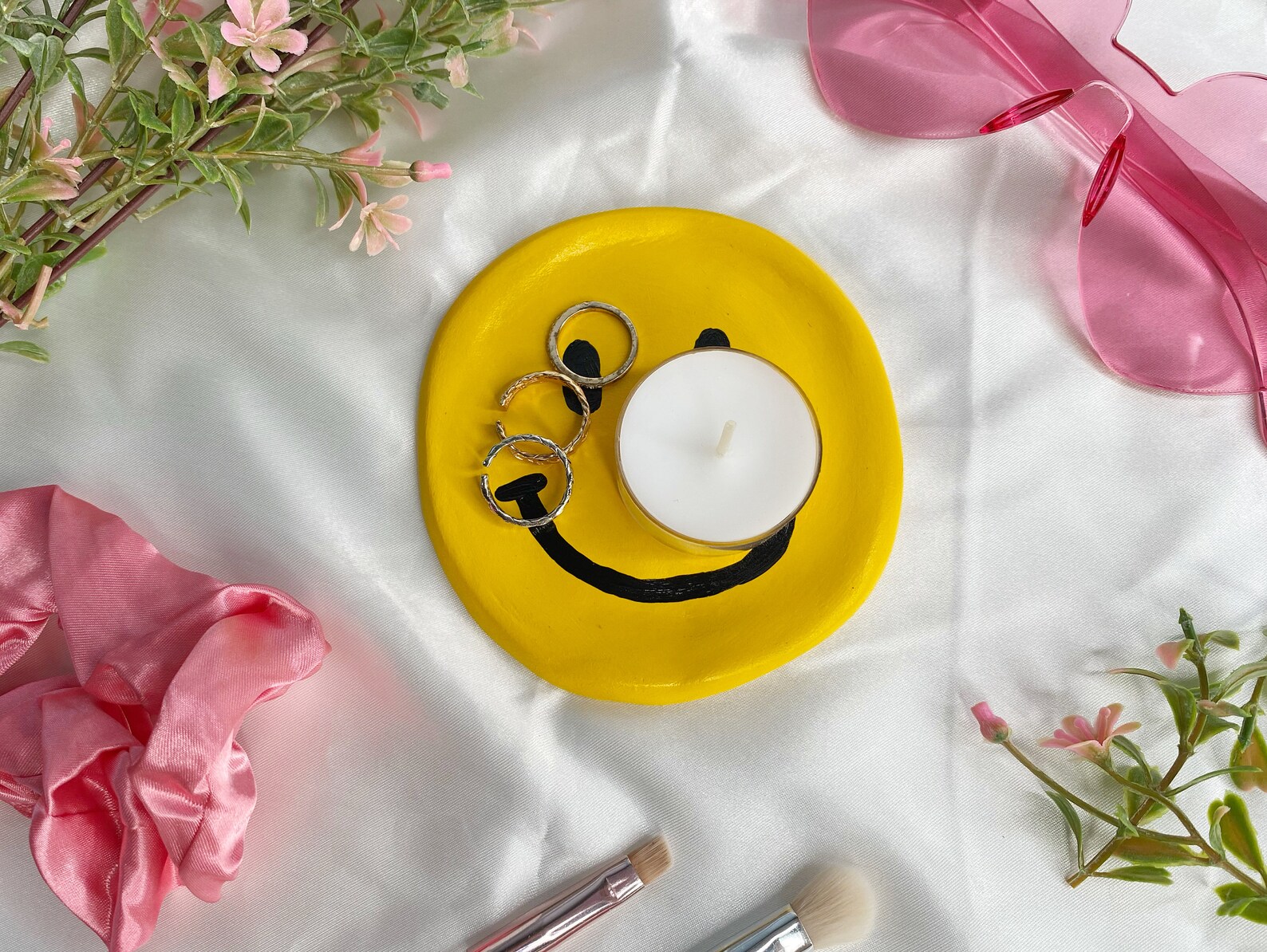 Funky Smiley Face Jewelry Tray Ring Dish Catch All Tray - Etsy