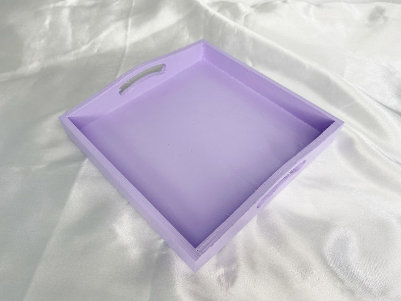 Small Wooden Pastel Tray Coffee Table / Catchall Tray | Etsy