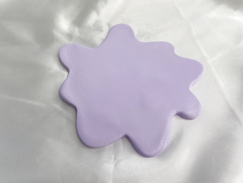 Funky Purple Pastel Splat Jewelry Tray Catch All Tray Ring / - Etsy