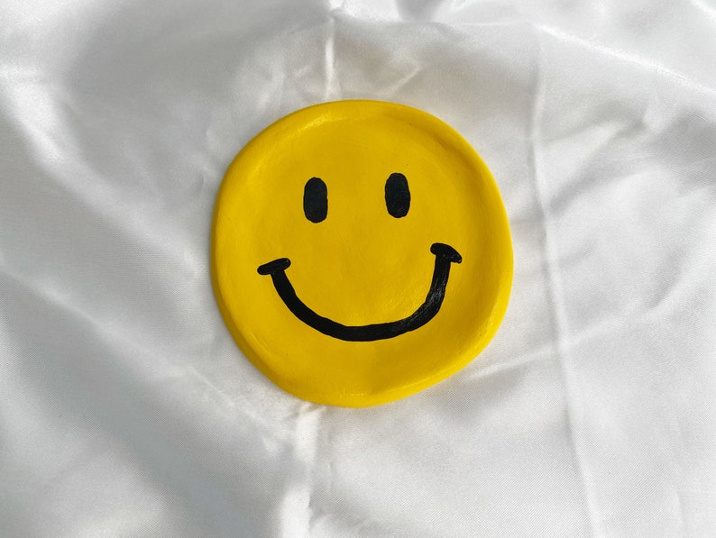 Funky Smiley Face Jewelry Tray Ring Dish Catch All Tray - Etsy