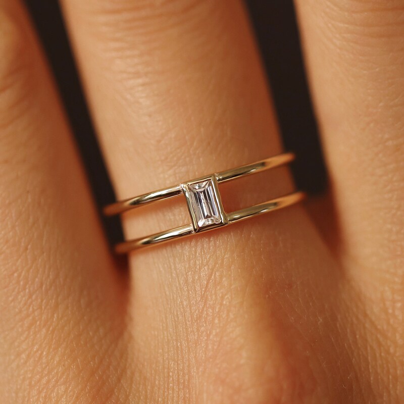 Double Band Ring - Etsy