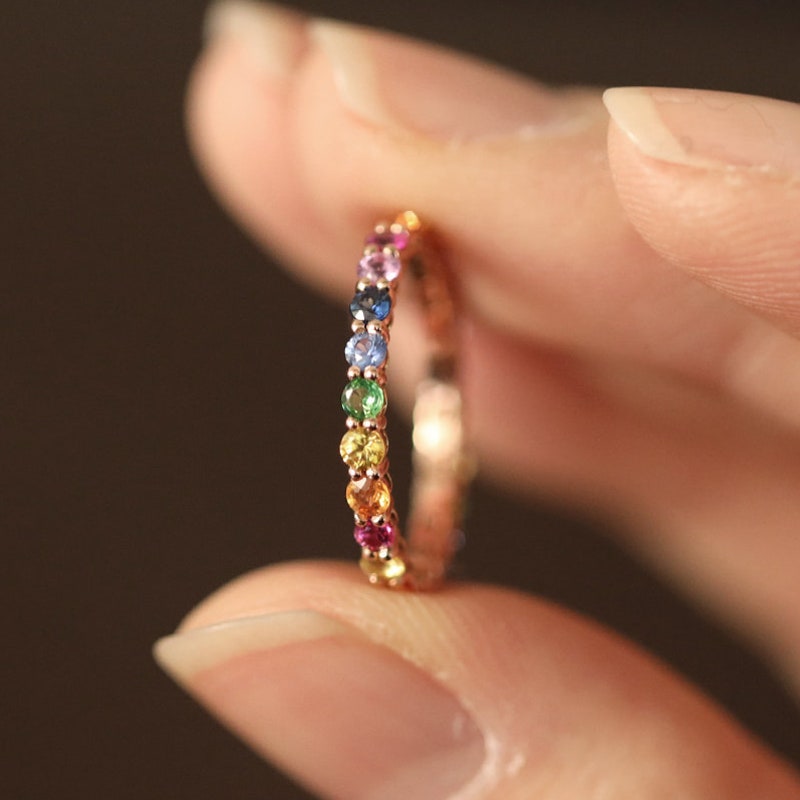 Rainbow Ring - Etsy