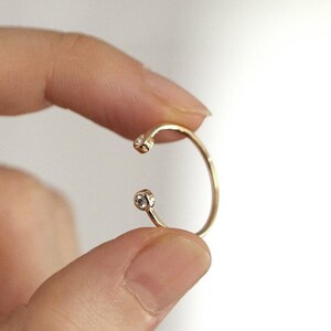 Diamond Wedding Ring, Double Diamond Open Ring, Unique Wedding Band ...