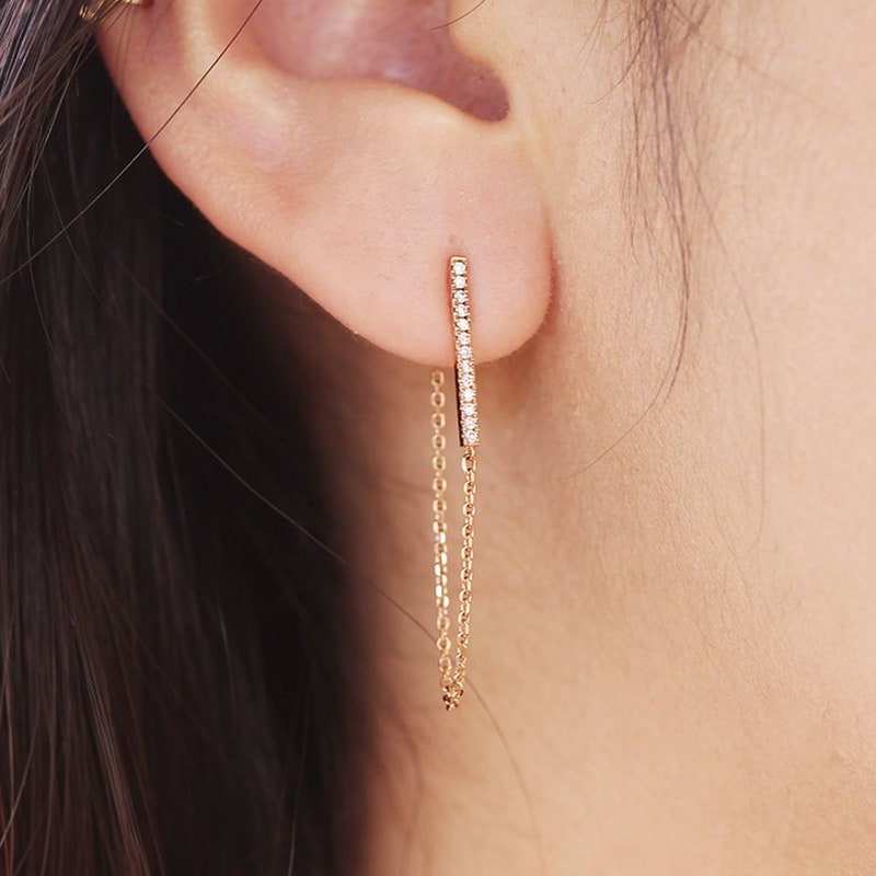 Minimalist Drop Earrings - Etsy