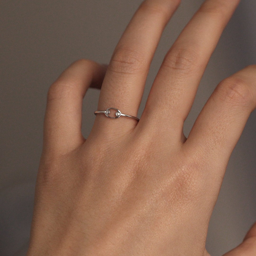 Cancer Zodiac Sign Diamond Ring, Diamond Cancer Ring, Cancer Sign Ring ...