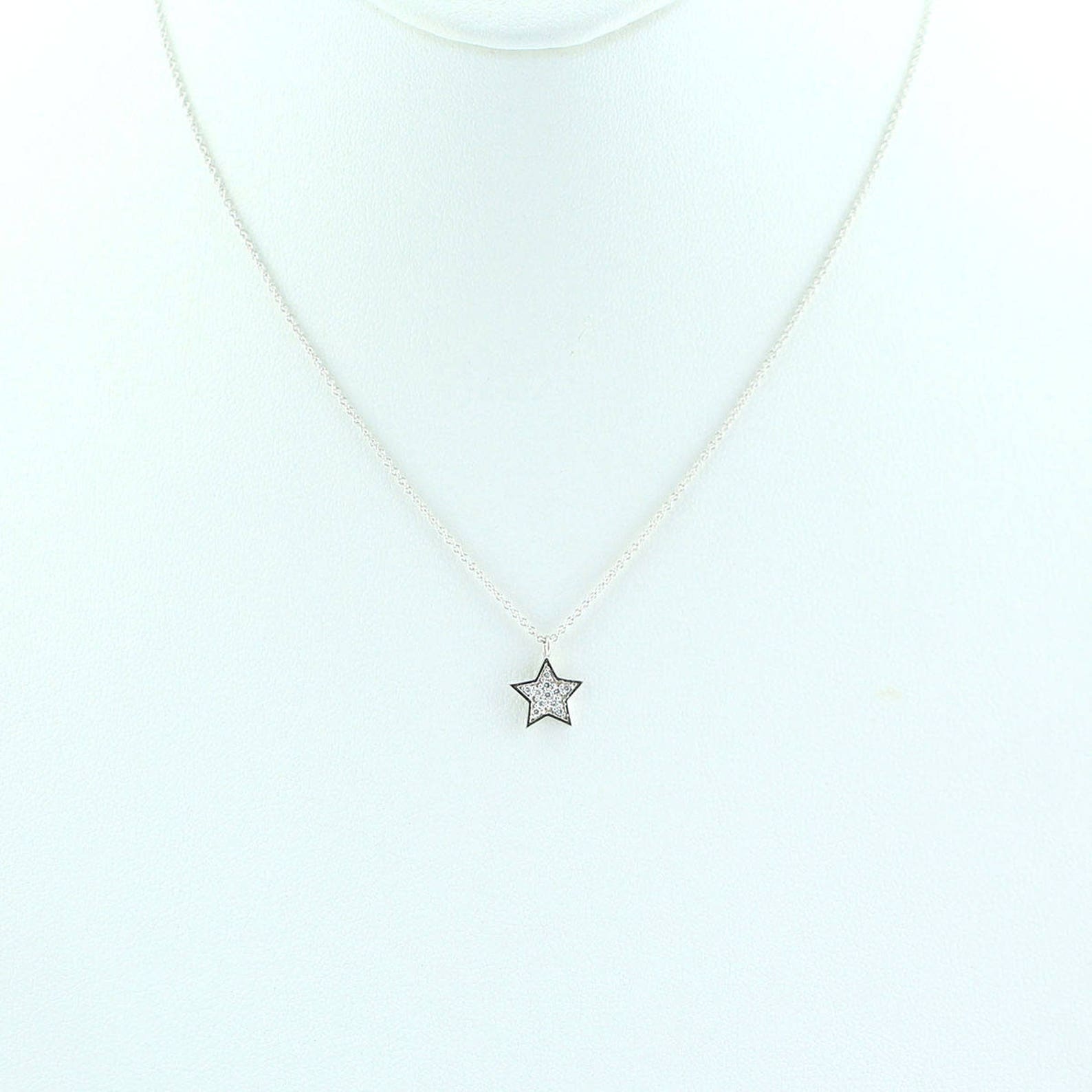Diamond Star Necklace, Star Pendant Diamond Necklace, 14k Solid Gold ...