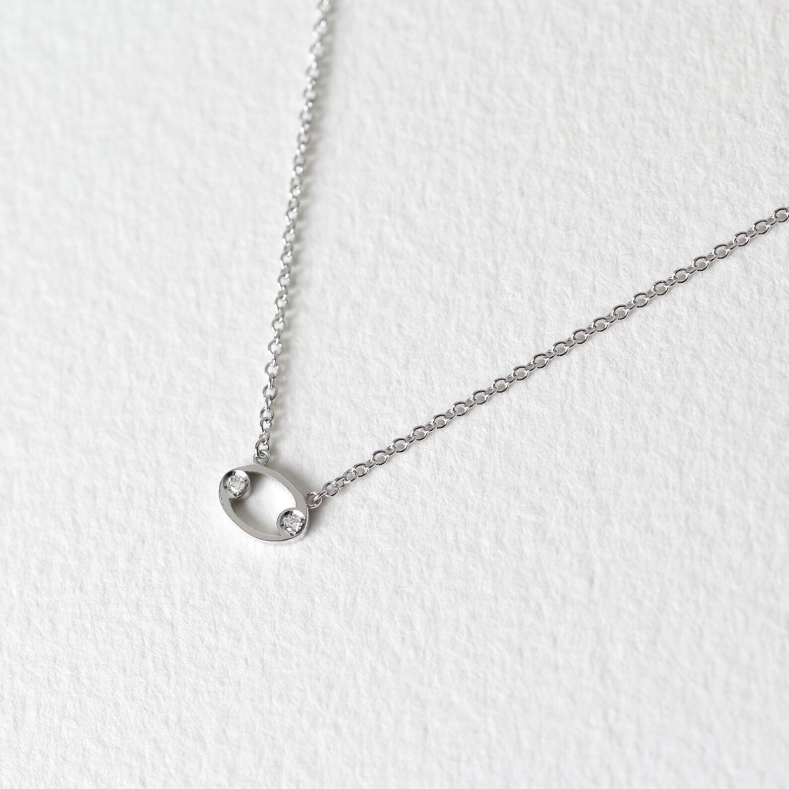Cancer Zodiac Sign Diamond Necklace Cancer Necklace Cancer - Etsy
