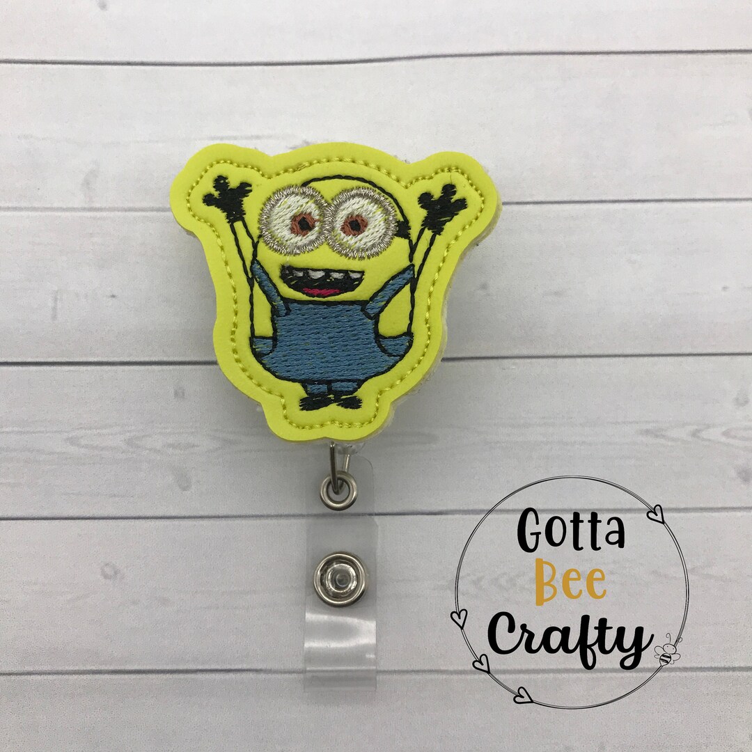 Minion Swappable ID Badge Reel, Interchangeable ID Badge Reel ...