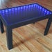 Black Coffee Table With Cool Illusion Lights, Featuring Infinity Mirror ...