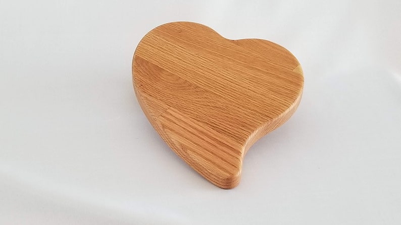 Heart Shaped Cutting Board From Red Oak - Etsy