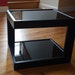 Black Coffee Table With Cool Illusion Lights, Featuring Infinity Mirror ...