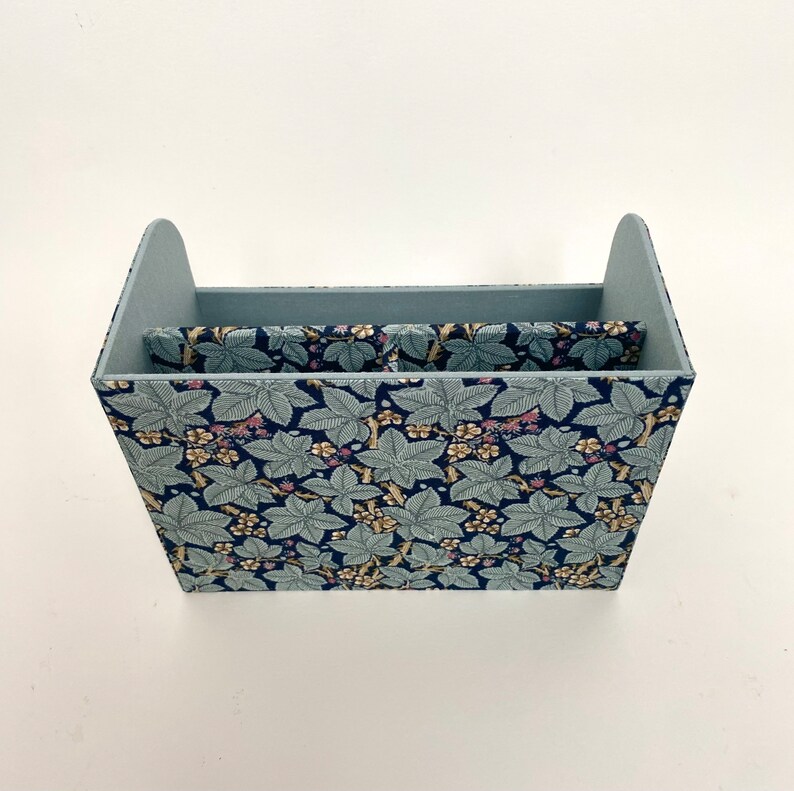 Handmade Bramble Desk Tidy: William Morris Fabric Stationery Organiser ...