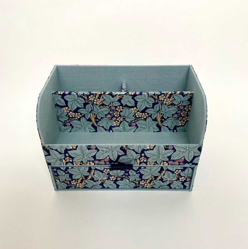 Handmade Bramble Desk Tidy: William Morris Fabric Stationery Organiser ...