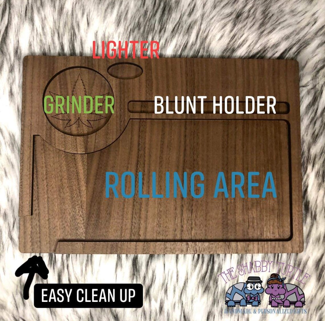 Personalized Wood Rolling Tray Smoke Tray Weed Tray 420 | Etsy