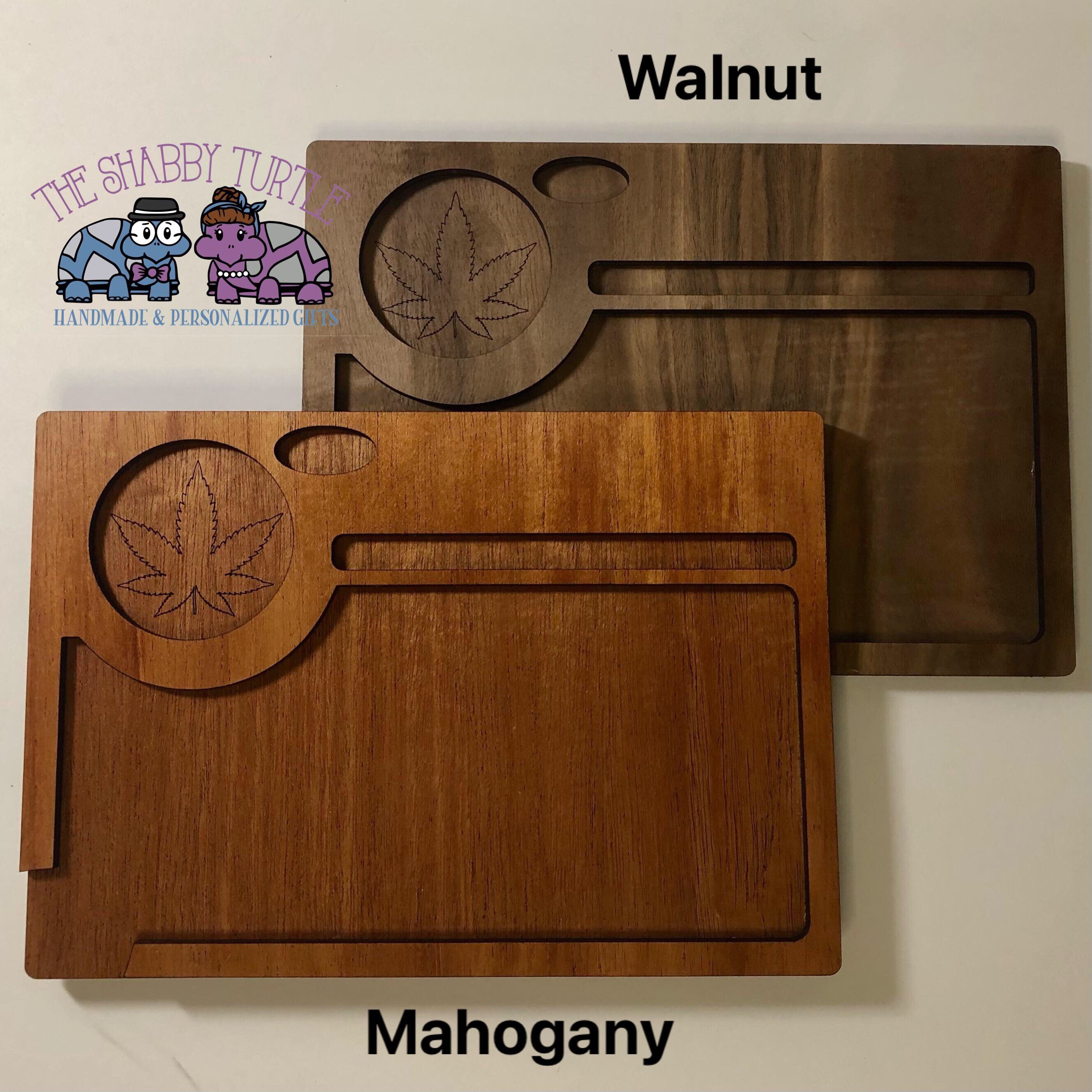 Personalized Wood Rolling Tray Smoke Tray Weed Tray 420 - Etsy