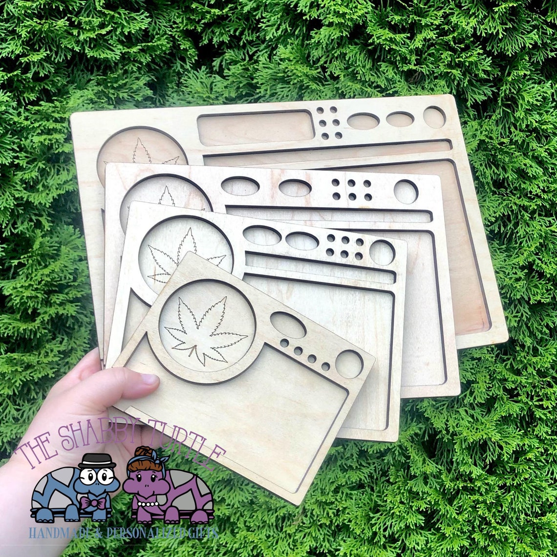 Marijuana Rolling Tray Wood Rolling Tray Smoke Tray Weed - Etsy