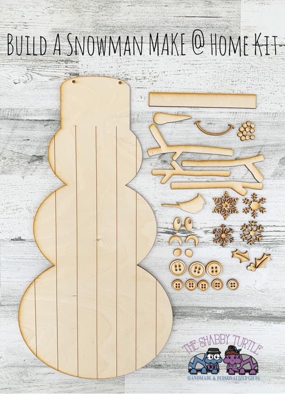 Snowman DIY Kit Paint Party DIY Kit Make It Yourself Do It Yourself DIY ...