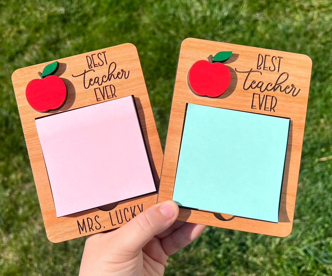 Teacher Sticky Note Tray Teacher Gift Gift Gift Basket Teacher Post It ...