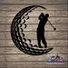 Female Golf Ball Decal Vinyl Decal Car Decal Computer Decal Sports ...