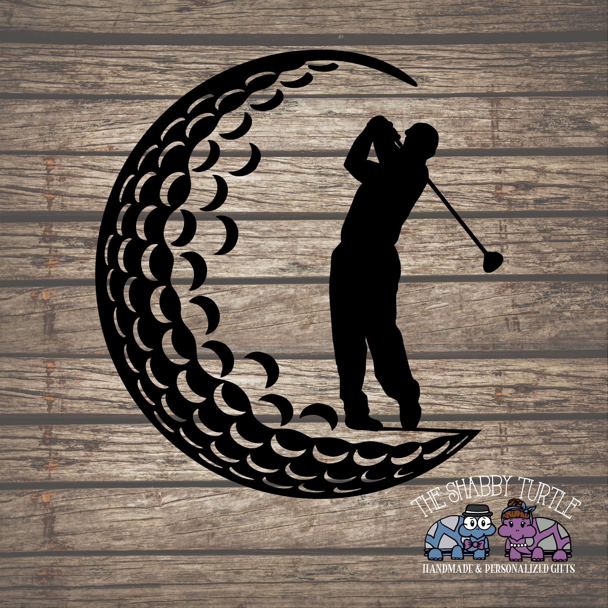 Male Golf Ball Decal Vinyl Decal Car Decal Computer - Etsy