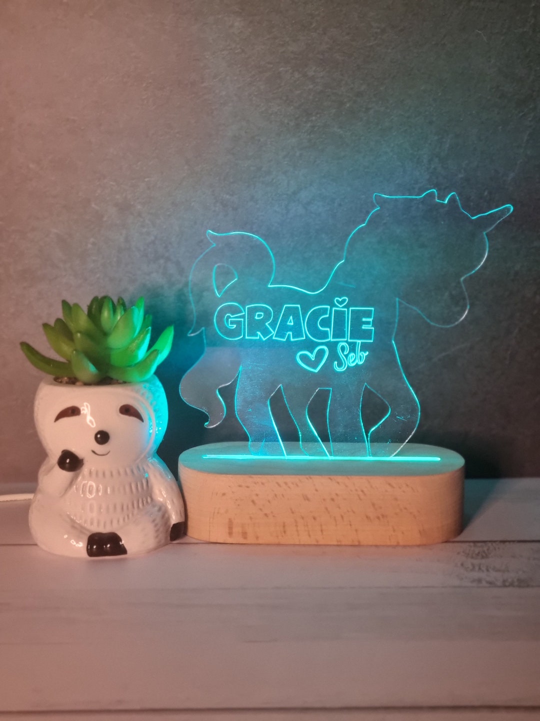 Pony LED Personalised Light - Etsy