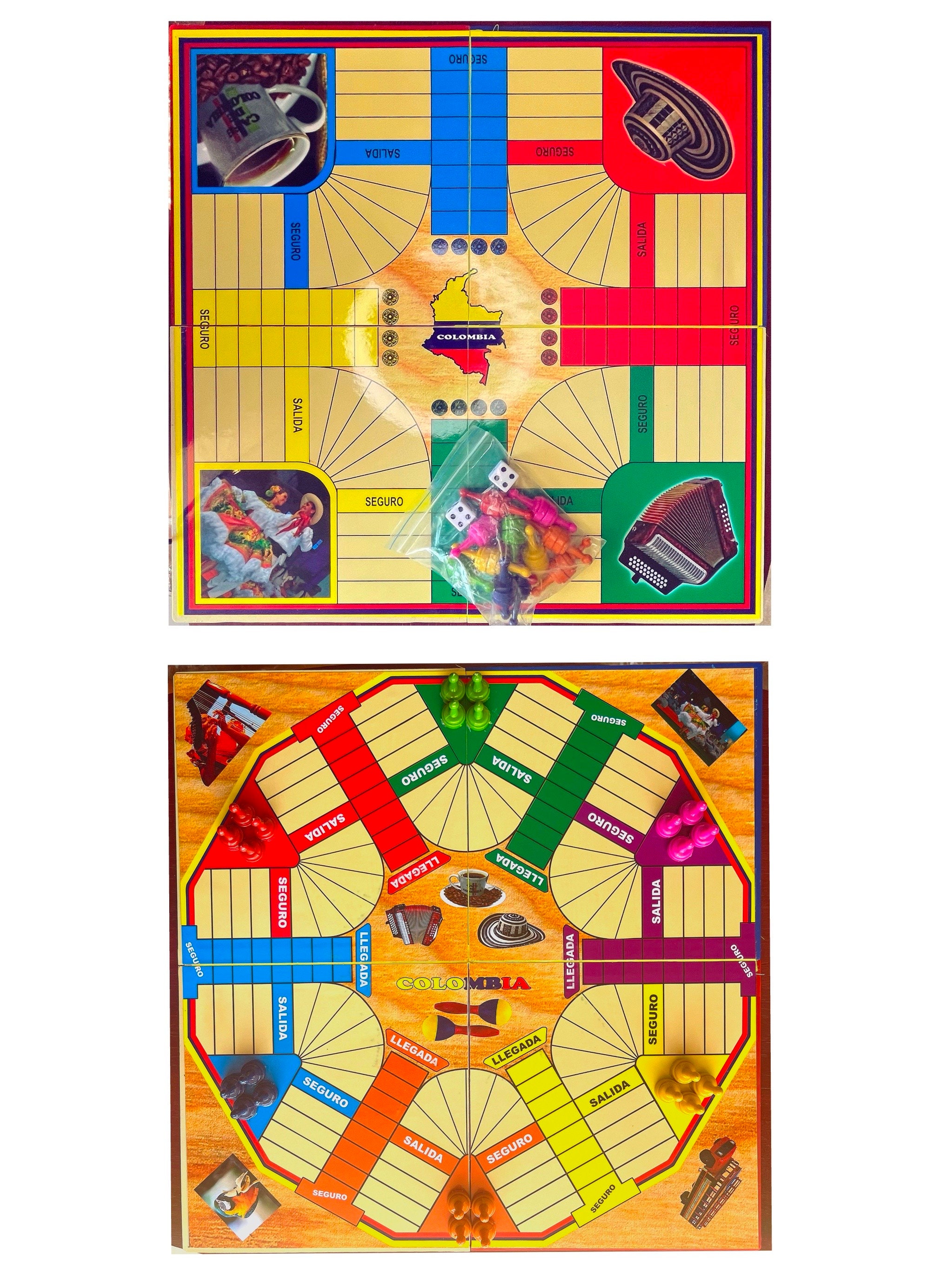 Magnetic Colombian Parcheesi Board Game 4P 6P - Etsy
