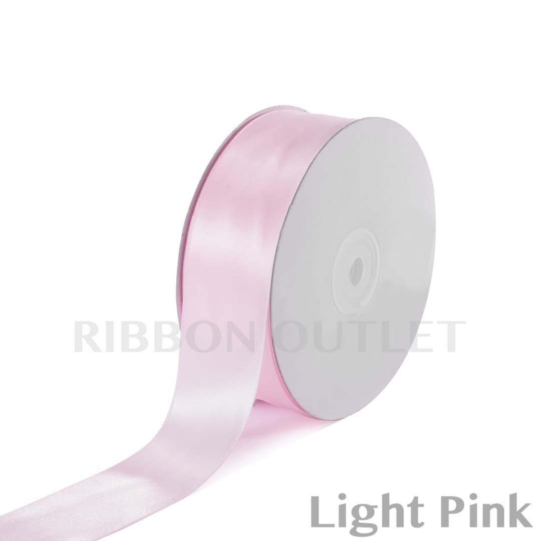 1 1/2" Light Pink Satin Ribbon 50 Yards per Roll - Etsy