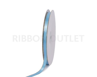 Blue and Gold Ribbon - Etsy