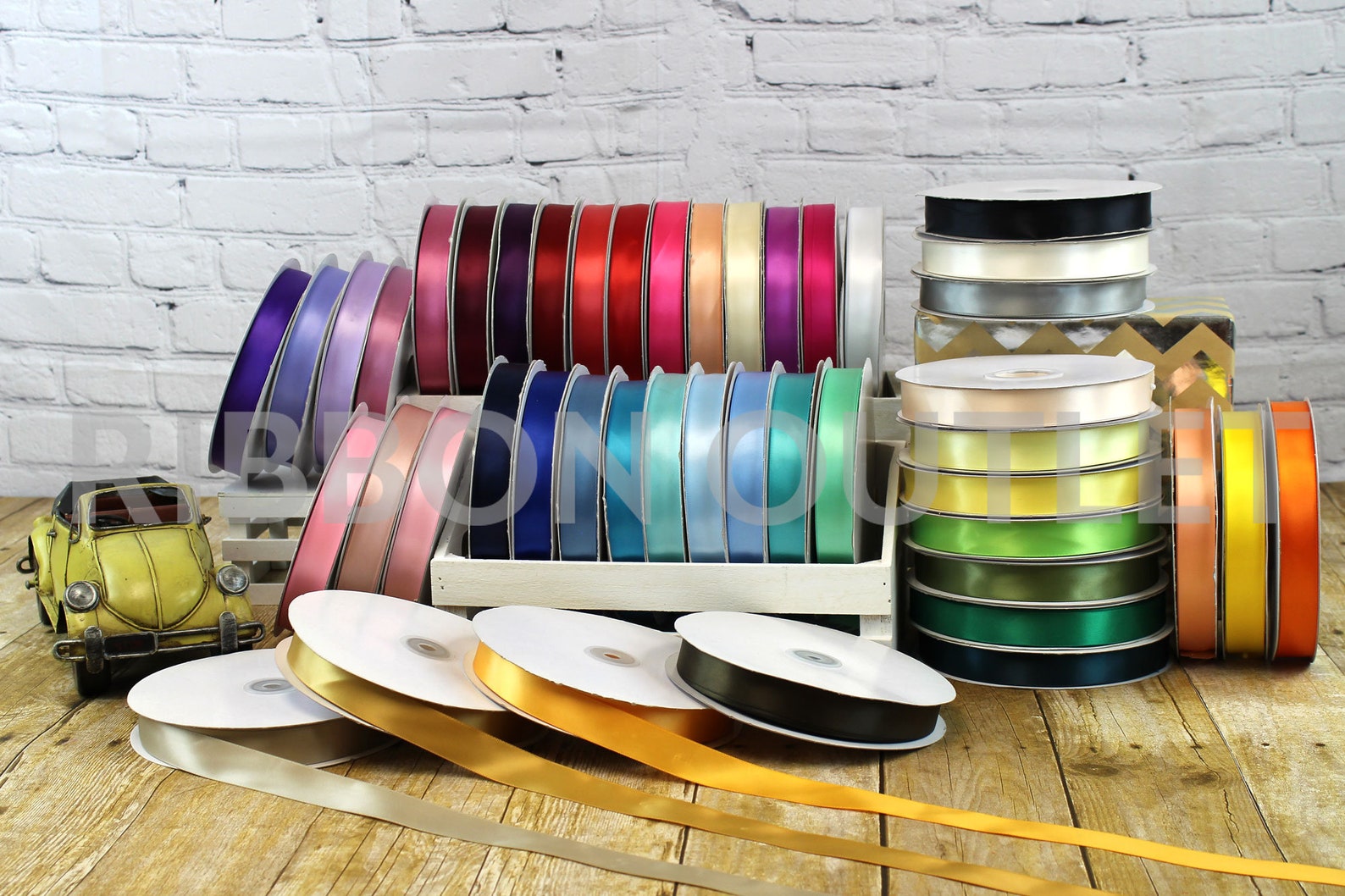 7/8" Single Faced Satin Ribbons 100 Yards per Roll - Etsy