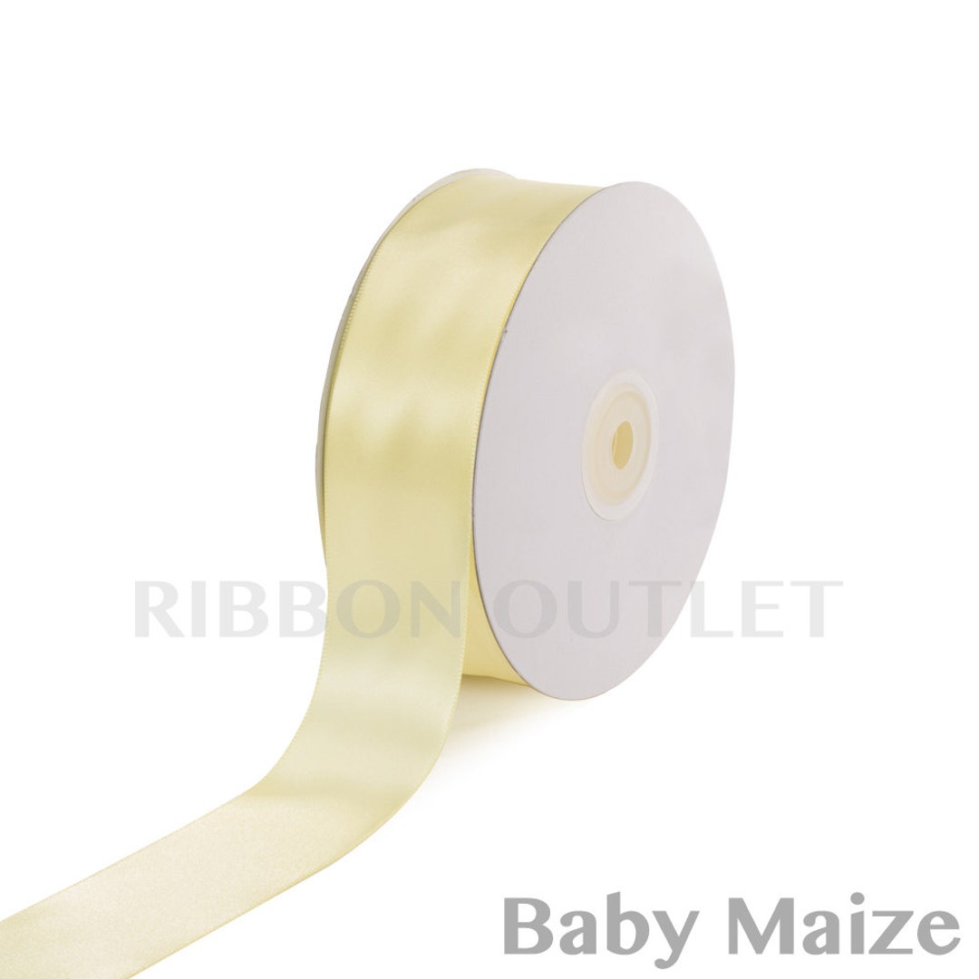 1 1/2" Baby Maize Satin Ribbon 50 Yards per Roll - Etsy