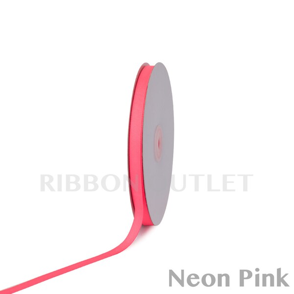 Neon Pink Ribbon - Etsy